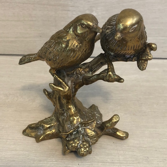 unbranded | Accents | Vintage Mid Century Modern Grandmacore Brass Love ...